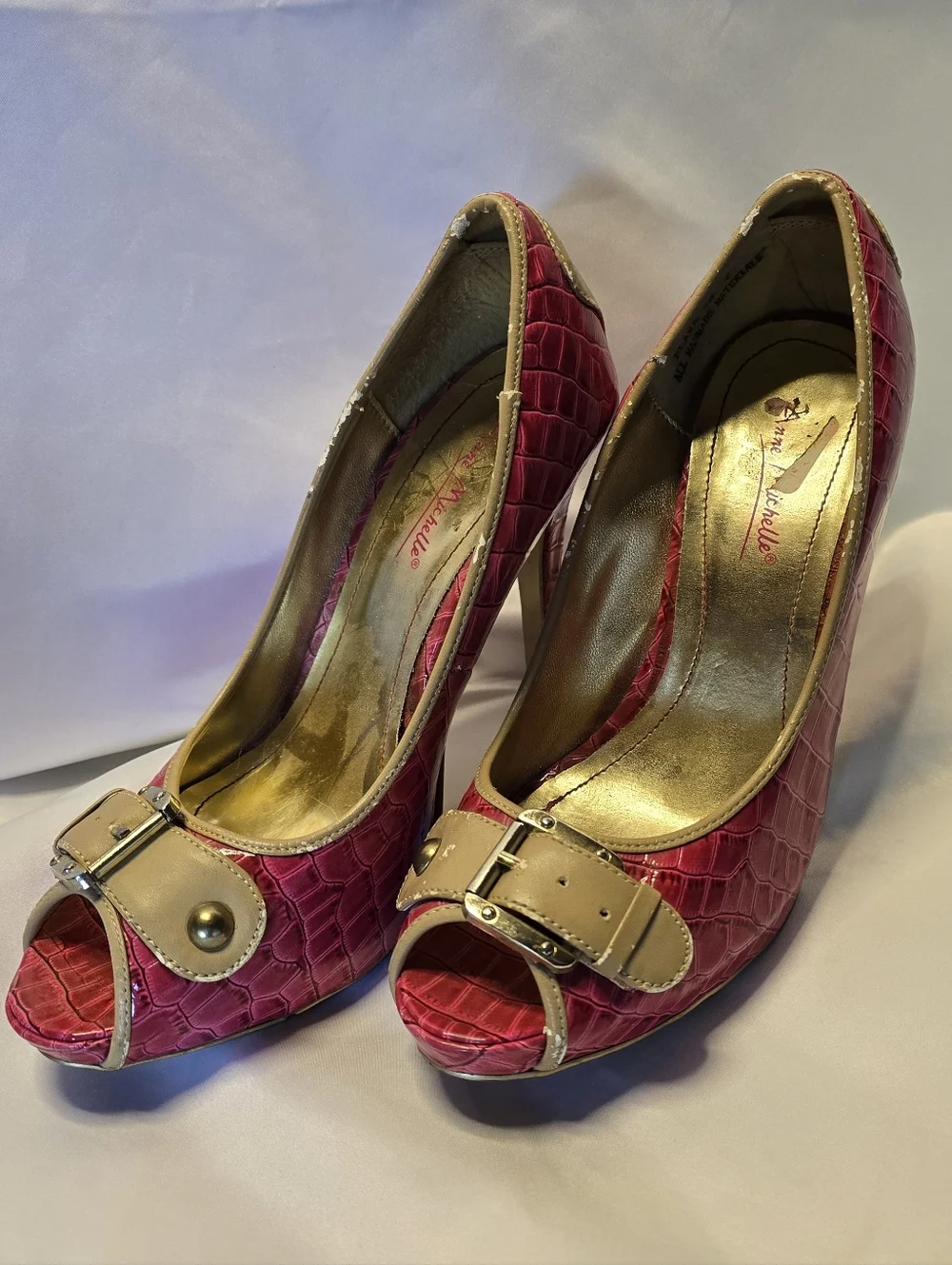 Anne Michelle | Shoes | 32 Anne Michelle Peep Toe Heels | Poshmark